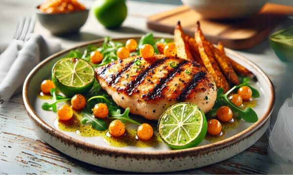 Grilled Chicken Breast With Lemon Myrtle